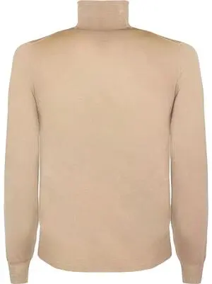 Fedeli High-neck Ribbed-trim Sweater - Neutrals