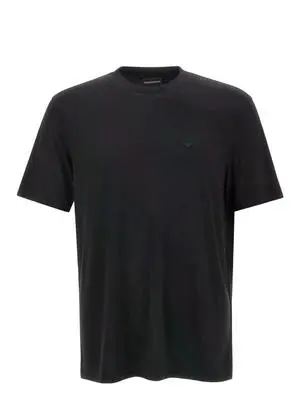 Emporio Armani Logo-embellished T-shirt - Black