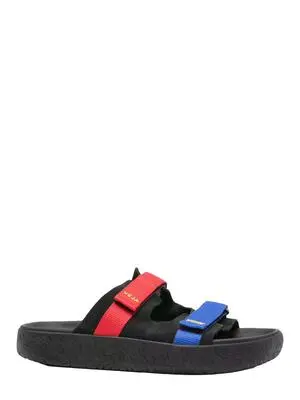 VEJA Suede Double-strap Sandals - Black
