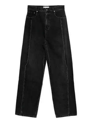 Tibi Seam-detailed Jeans - Black