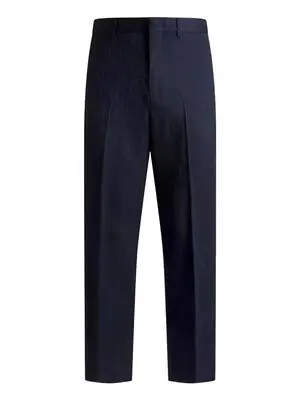Etro Jacquard Wool Trousers - Blue
