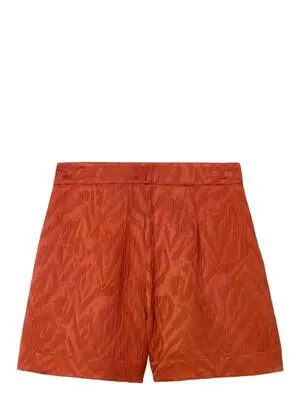 La DoubleJ Animal-print Shorts - Red