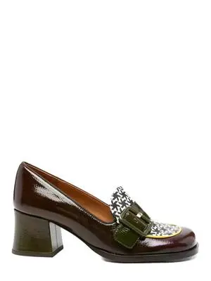 Chie Mihara 50mm Teisin Geometric-pattern Pumps - Brown