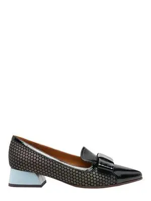 Chie Mihara 40mm Bow-detail Patterned Pumps - Black