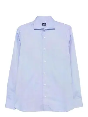TRUZZI Button-down Cotton Shirt - Blue
