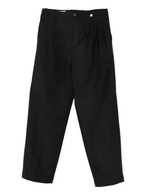 MYTHS Pleated Trousers - Black