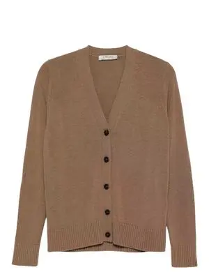 MAX MARA S Max Mara Buttoned Elbow-Patch Cardigan