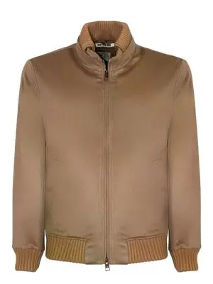 KIRED Ribbed-cuff Cashmere Jacket - Brown