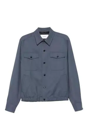 LARDINI Button-fastening Flap-pocket Jacket - Blue