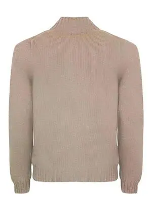 Fedeli Ribbed-trim Wool-cashmere Blend Turtleneck Sweater - Neutrals