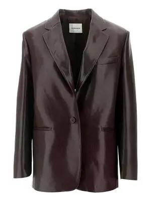 Andamane Single-button Blazer - Brown
