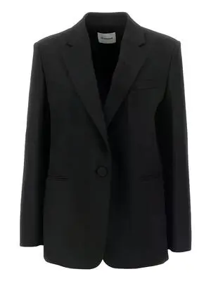 Andamane Single-button Blazer - Black