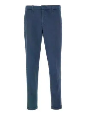 RE-HASH Cotton-lyocell Blend Trousers - Blue