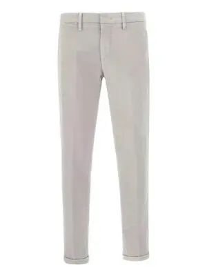 RE-HASH Turn-up Cotton Trousers - Neutrals