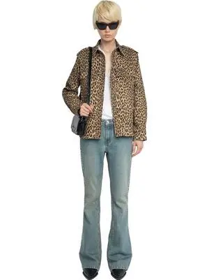 Zadig&Voltaire Taskam Leopard Print Shirt - Denim