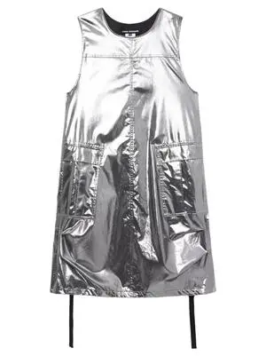 Junya Watanabe Metallic Sleeveless Dress - Silver