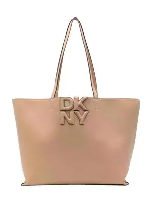 Dkny Logo-plaque Tote Bag - Neutrals