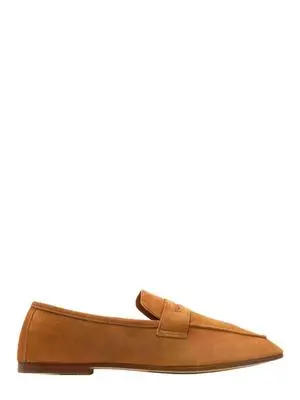 SOPHIQUE MILANO Suede Penny Loafers - Brown