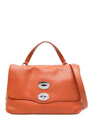 ZANELLATO Small Postina Stud-embellished Tote Bag - Orange