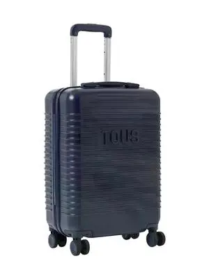 TOUS Logo-embossed Suitcase - Blue