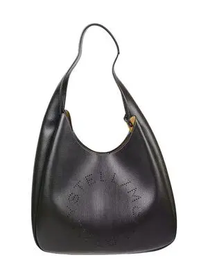 Stella McCartney Logo-cut Shoulder Bag - Black