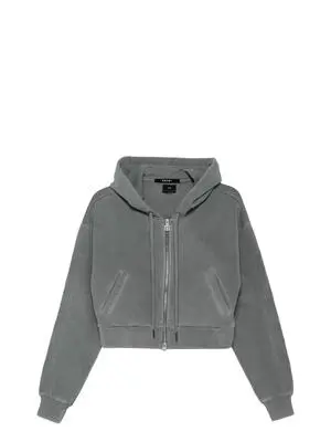 Ksubi Zip-front Logo Hoodie - Grey