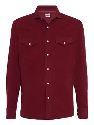 Brunello Cucinelli Easy Fit Shirt - Purple-red