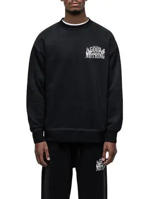 GOOD FOR NOTHING Dakota Relaxed Sweatshirt Black