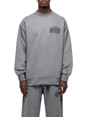 GOOD FOR NOTHING Dakota Relaxed Sweatshirt Grey