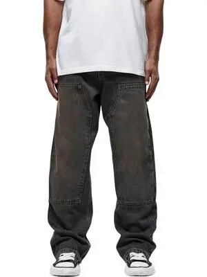 GOOD FOR NOTHING Traipes Baggy Denim Carpenter Jeans - Blue