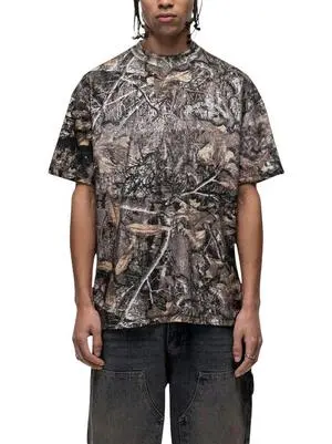 GOOD FOR NOTHING Woodland Print T-shirt - Camo