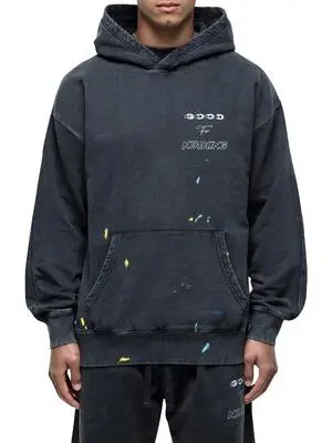 GOOD FOR NOTHING Relaxed Fit Hoodie - Black