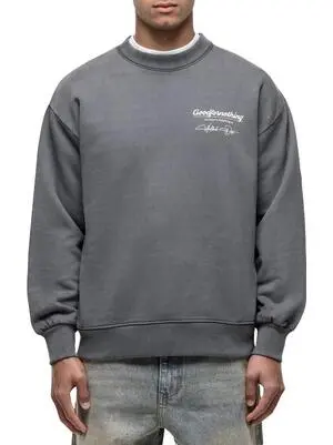 GOOD FOR NOTHING Washed Cult Sweatshirt - Grey