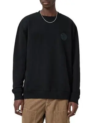 ALLSAINTS Waved Graphic Sweatshirt - Jet Black