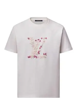 LOUIS VUITTON X Nigo Embroidered T-shirt - Milky White