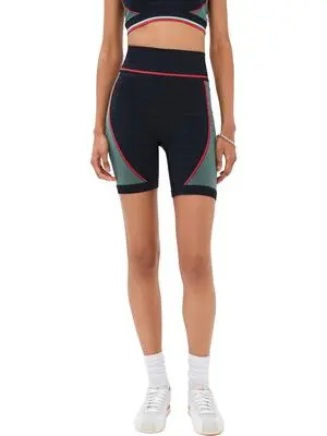 Casablanca Seamless Activewear Shorts - Black/mint