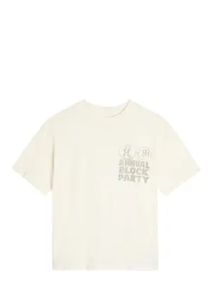 HONOR THE GIFT Printed Cotton T-shirt - Off White