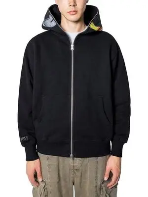 PLEASURES X Daft Punk Ram Zip Hoodie - Black