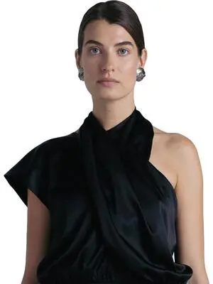 ALAS Danielle Silk Blouse - Black