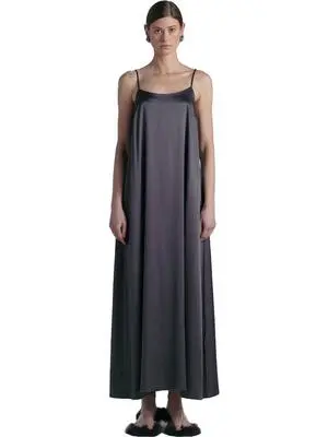 ALAS Aphrodite Sleeveless Silk Maxi Dress - Magic Grey