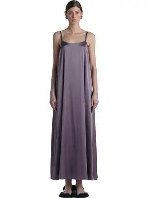 ALAS Aphrodite Sleeveless Silk Maxi Dress - Noble Purple