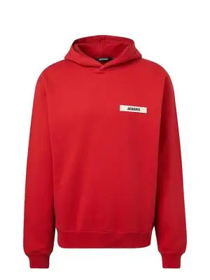 Jacquemus Gros Grain Cotton Fleece Hoodie - Red