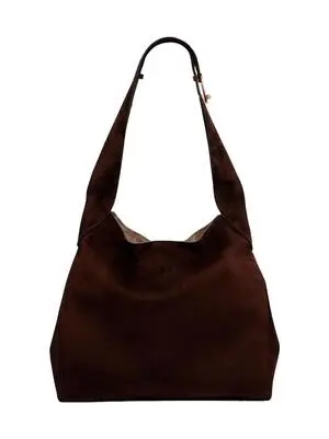 Gabriela Hearst Small Suede Tote Bag - Brown