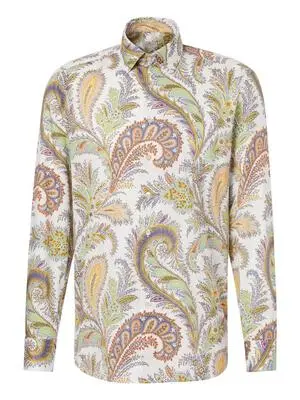 Etro Paisley Cotton Poplin Shirt - Multicoloured