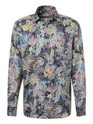 Etro Paisley Cotton Poplin Shirt Multicoloured