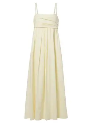 Proenza Schouler Claudine Poplin Midi Dress - Yellow
