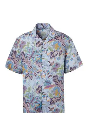 Etro Printed Cotton Poplin Bowling Shirt - Multicoloured
