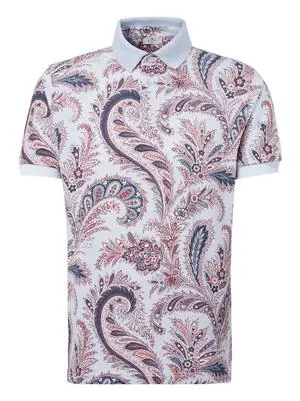 Etro Paisley Cotton Piqué Polo Shirt - Multicoloured