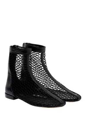 SOULIERS MARTINEZ Maxima Mesh Ankle Boots - Black