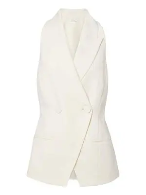 THE SEI Crêpe Vest - White